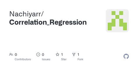 Github Nachiyarrcorrelationregression