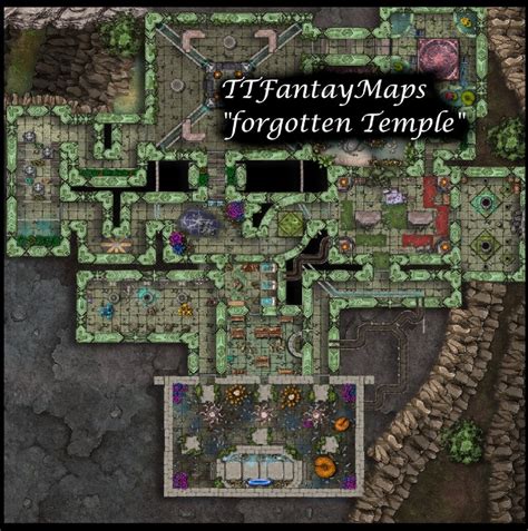 Temple Battle Map Dnd Battle Map D D Battlemap Dungeons And Dragons E Roll Fantasy