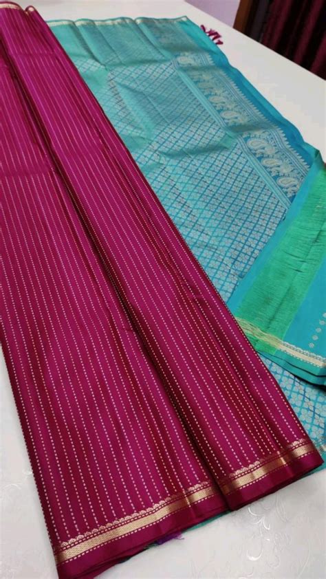 Pure Kanchipuram Silk Sarees Handwoven With Unique Collection Cotton
