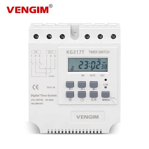 Euro Din Digital Timer Three Phase Programmable Controller 56 Off