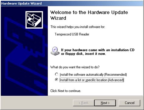 Installing The USB Drivers Manually
