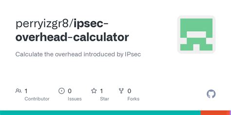 Github Perryizgr8 Ipsec Overhead Calculator Calculate The Overhead Introduced By Ipsec