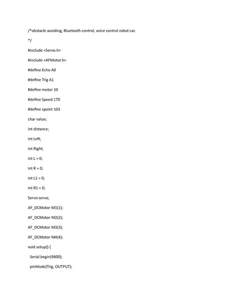 Obstacle Avoiding Obstacle Avoiding Bluetooth Control Voice Control Robot Car Include