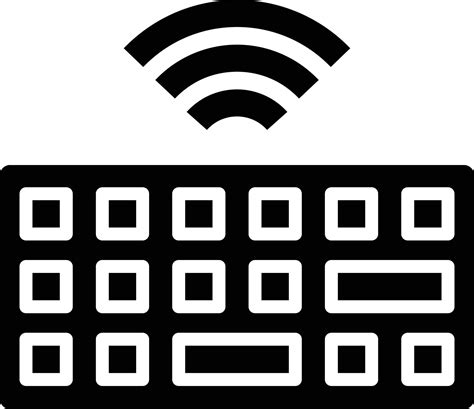 Wireless Keyboard Vector Icon Design Illustration 21690881 Vector Art At Vecteezy