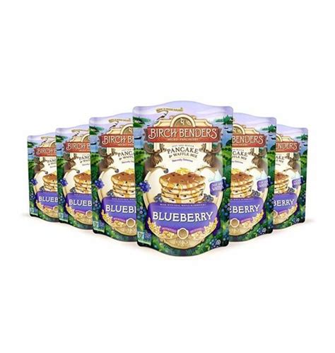 Birch Benders 블루베리 팬케이크 And 와플 믹스 진짜 블루베리로 제작 물만 추가 Gmo 프리 유제품 프리 물만 추가 패밀리 사이즈 3969g14온스