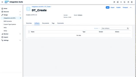 Create Datatype And Message Type Artifact In Cloud Integration