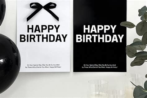 파티·이벤트용품 A4 스탠다드 생일 포스터 이벤트 가랜드 오늘의집 쇼핑