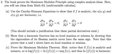 The Book Proves The Maximum Modulus Principle Using
