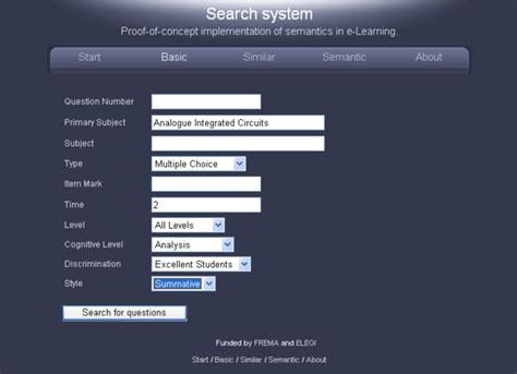 The Basic Search Interfaces Download Scientific Diagram