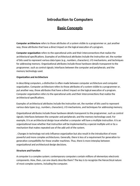 Computer Organization Notes Pdf Central Processing Unit Computer Data Storage