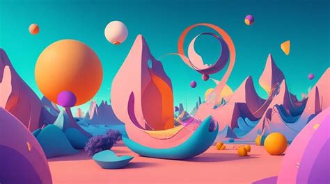 Premium Photo Floating Objects And Abstract Abstractions