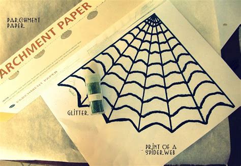 Hot Glue Spiderweb DIY Spider Web Hot Glue Glitter Print