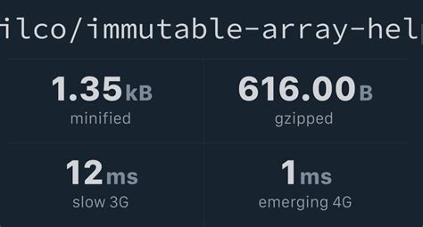 Charliewilcoimmutable Array Helpers Bundlephobia