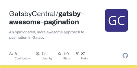 Github Gatsbycentralgatsby Awesome Pagination An Opinionated More Awesome Approach To