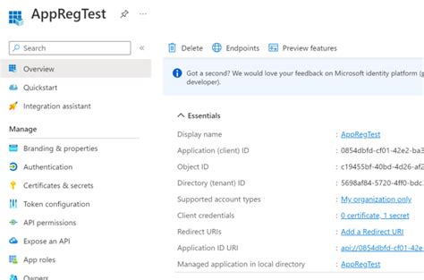 create azure app registration for api using powershell software