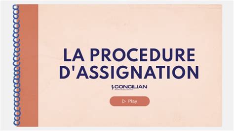 Exe La Procedure Dassignation