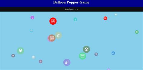 Balloon Popper Game Using Html And Css In Vanillajs With Source Code Sourcecodester