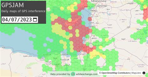 Gpsjam Gps Gnss Interference Map