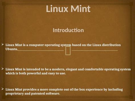 Pptx Linux Mint Introduction Dokumentips