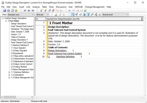 Import Requirements From Ibm Doors By Using The Api Matlab And Simulink