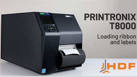 Printronix T8000 Loading Ribbon Labels Eng Pl Youtube