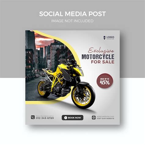 Premium Vector Amazing Motorcycle Social Media Instagram Post