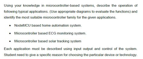 Solved Using Your Knowledge In Microcontroller Based Chegg