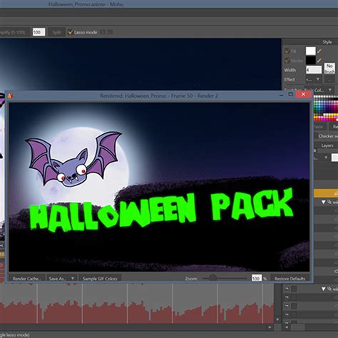 Moho Halloween Content Pack 2d Graphics Poser Software