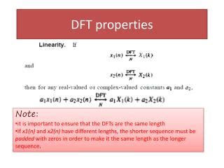 PPT DFT Properties PowerPoint Presentation Free Download ID 2620246