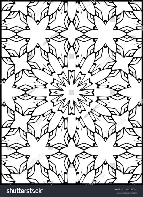 Relaxing Pattern Coloring Page Interior Stock Illustration 2331138391 Shutterstock