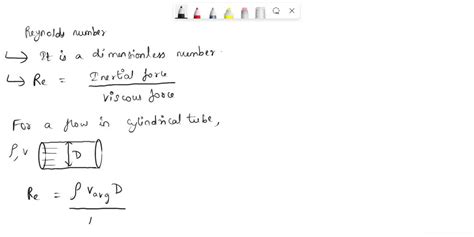 Solved Problem 1 Define The Reynolds Number In Words And Provide A General Formula Provide