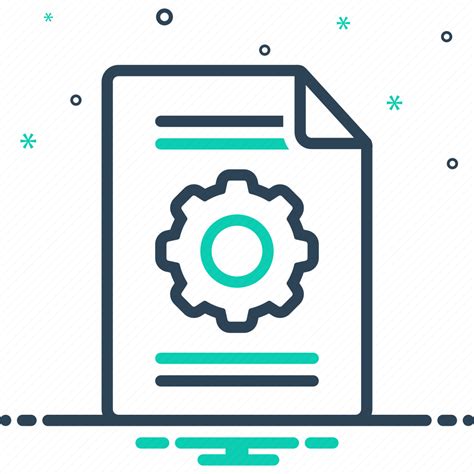 Set Cogwheel Setting Gear Report Document File Icon Download On Iconfinder