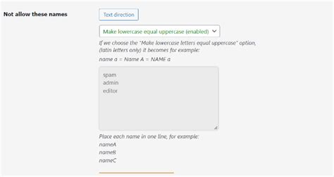 how to restrict usernames and user emails in wordpress
