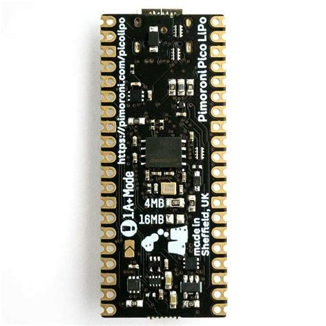 Pimoroni Pico Lipo 4mb Plokštė Su Rp2040 Mikrovaldikliu Pimoroni Pim578 Modelis An 20145