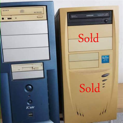 Old Computer Casings Beige Rm50 Blue Rm80 Casings Only