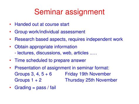 ppt seminar assignment powerpoint presentation free download id