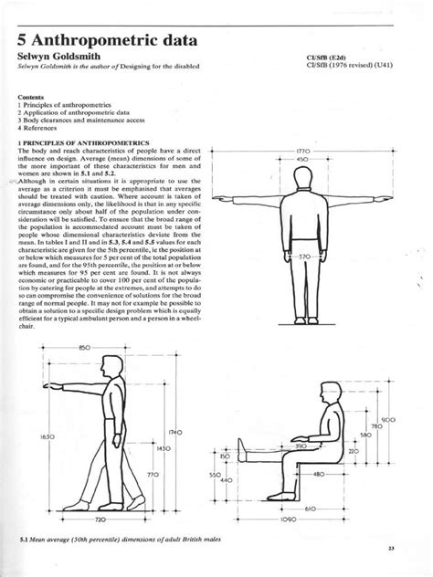 Anthropometric Data Pdf