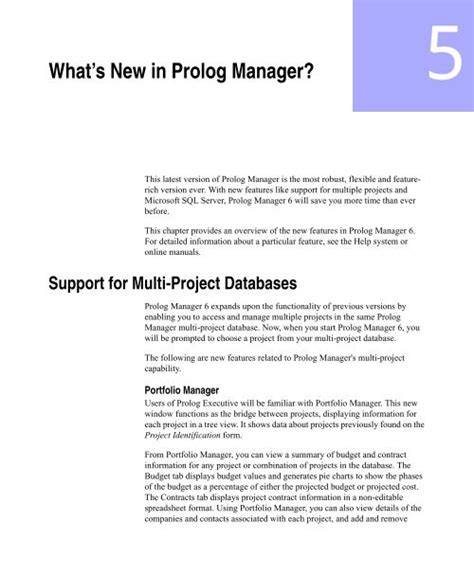 Whats New In Prolog Manager Darren Barefoot