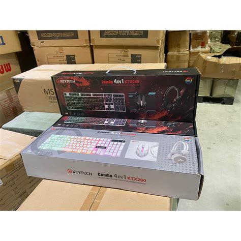 KEYTECH Combo In KTX Keyboard Mouse Headphone Mousepad Shopee Philippines