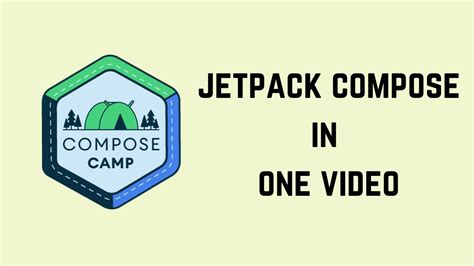 Jetpack Compose In One Video 40 Min Jetpack Compose Crash Course Kotlin Basics Design And