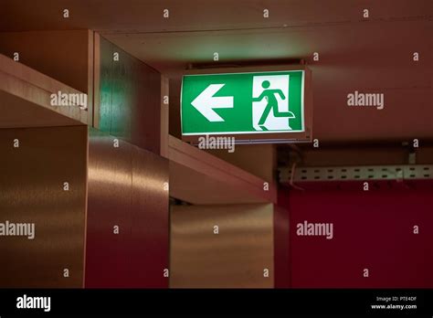 Emergency Exit Sign Stock Photo Alamy