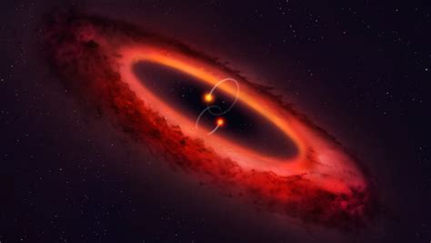 Alma Discovers Binary Star System With Polar Protoplanetary Disk Astronomy Sci