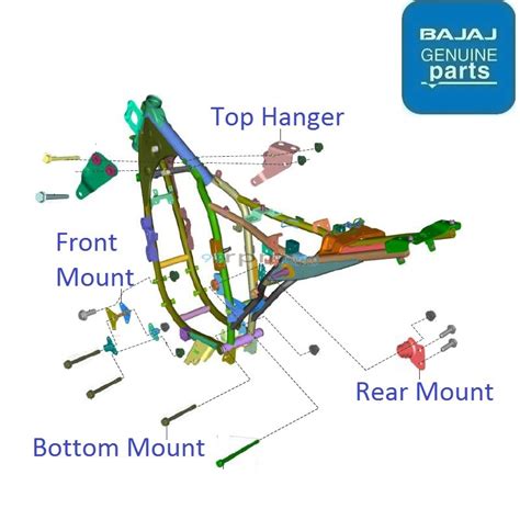 Bajaj Pulsar 220f Bs6 2020 Engine Mounts
