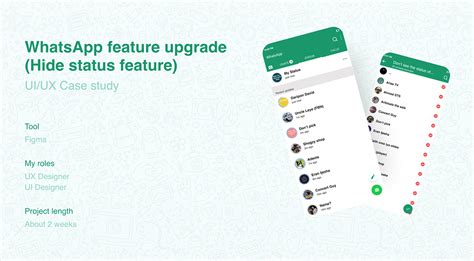 Whatsapp Hide Status Feature Ux Case Study On Behance