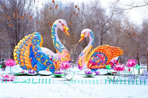 乌鲁木齐雪落花灯年味浓 人民图片网