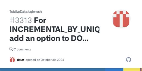 For Incrementalbyuniquekey Add An Option To Do Nothing When Matched