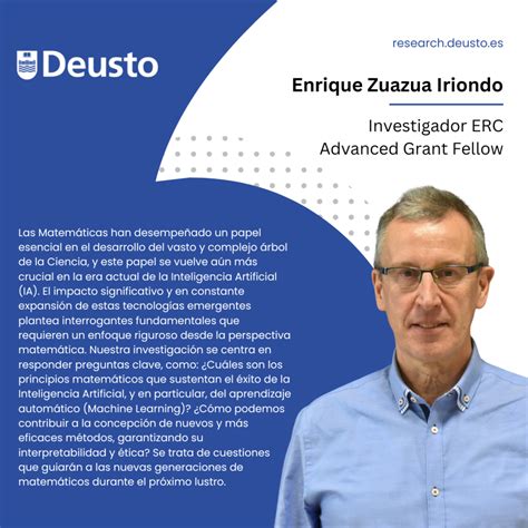¿quién Investiga En La Universidad De Deusto Conoce A Enrique Zuazua Iriondo Enzuazua