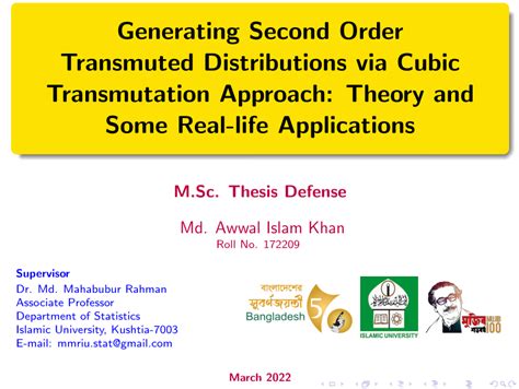 Pdf Generating Second Order Transmuted Distributions Via Cubic Transmutation Approach Theory