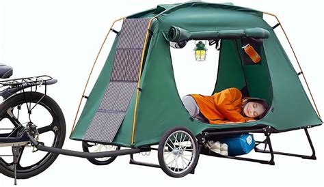Jagahaha Electric Bike Camper Trailer Tent Folding Waterproof Bicycle