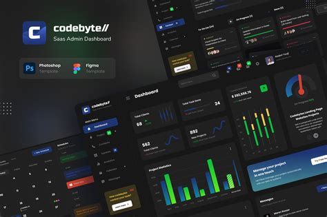 Codebyte Saas Admin Dashboard Ui Template On Yellow Images Creative